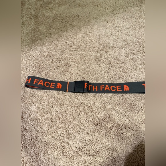 The North Face | Accessories | The North Face Gray And Orange Logo Belt ...